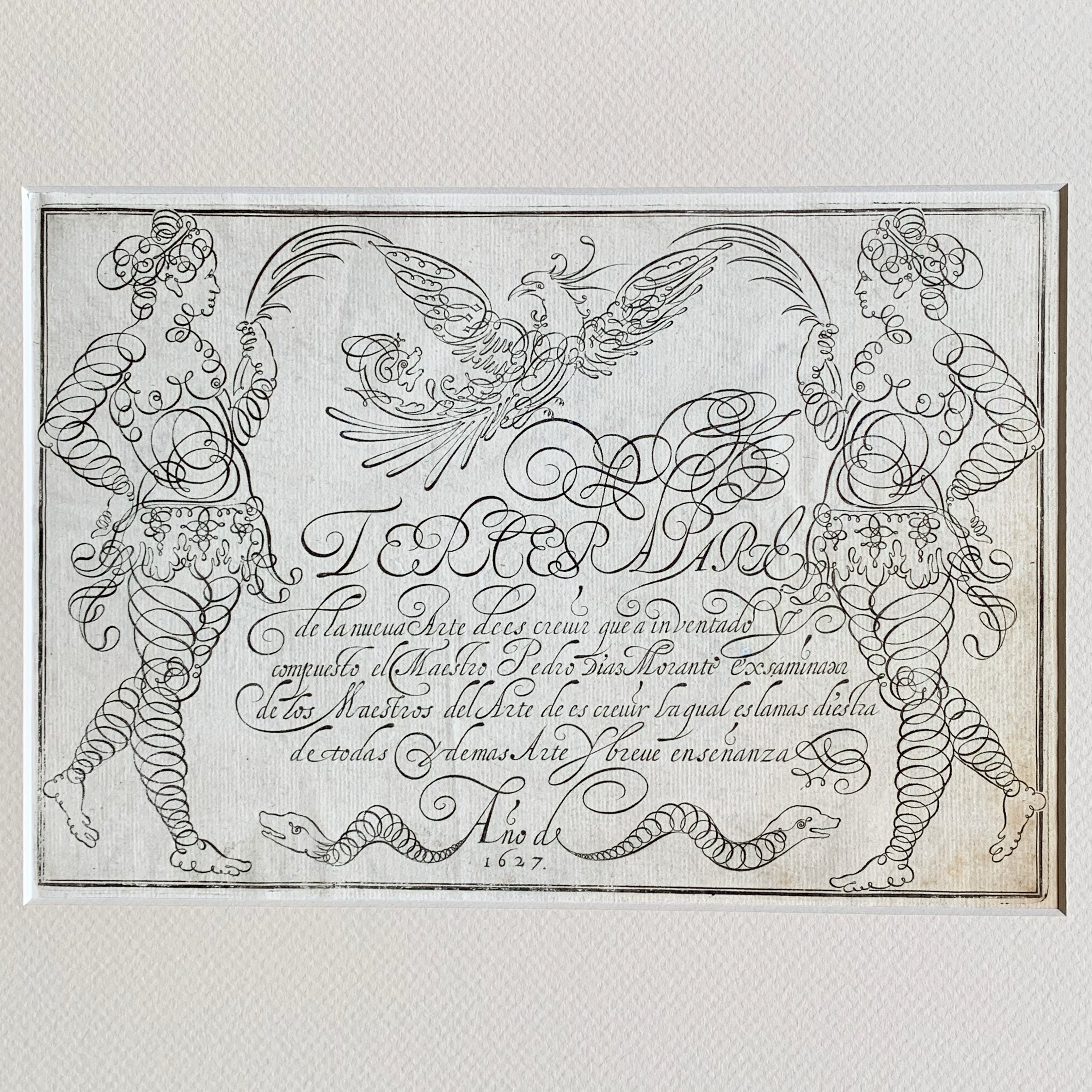 17th Century Alphabets and Calligraphy Matted 10 – Prints Charming Soho