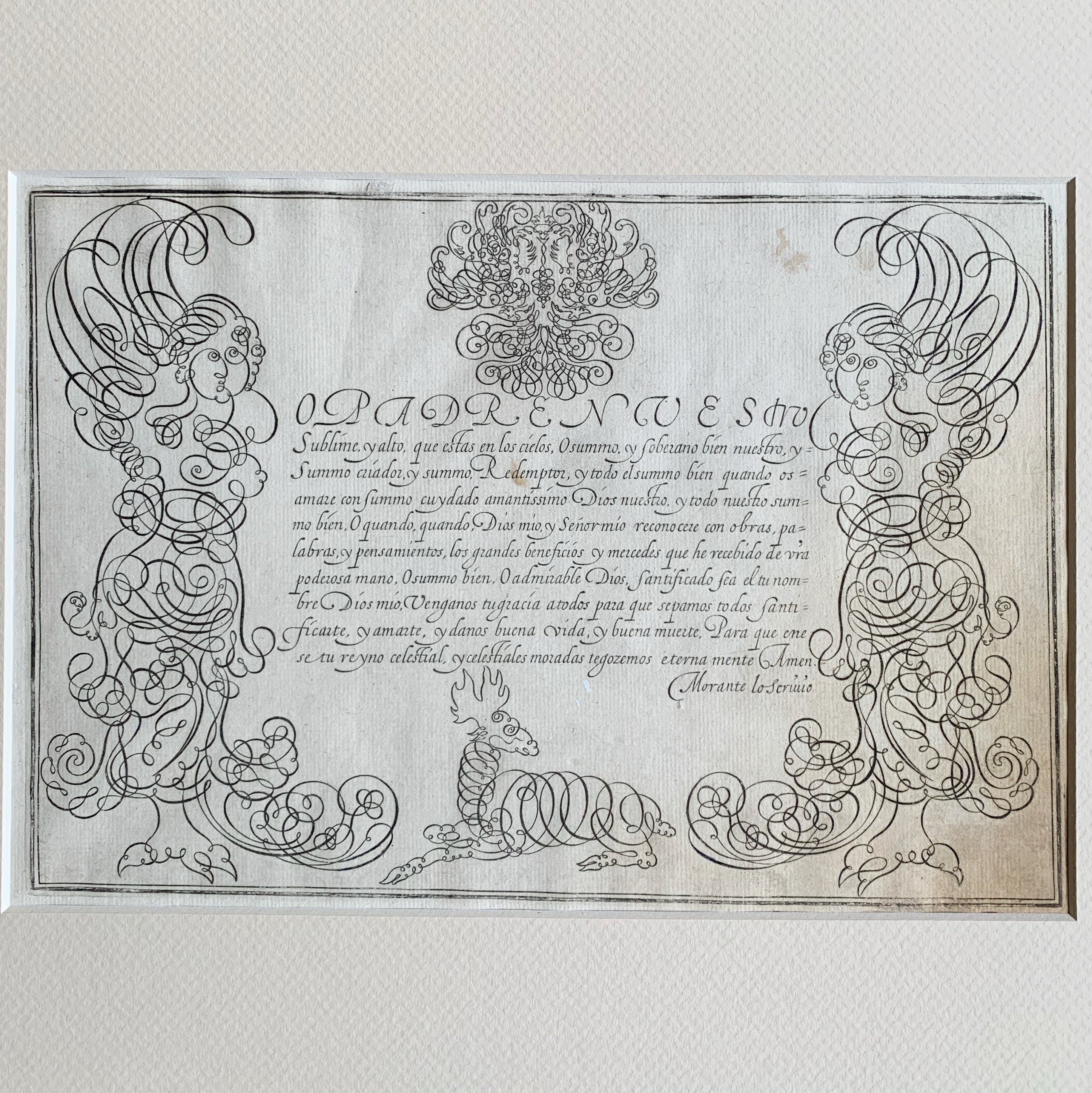 17th Century Alphabets and Calligraphy Matted 12 – Prints Charming Soho