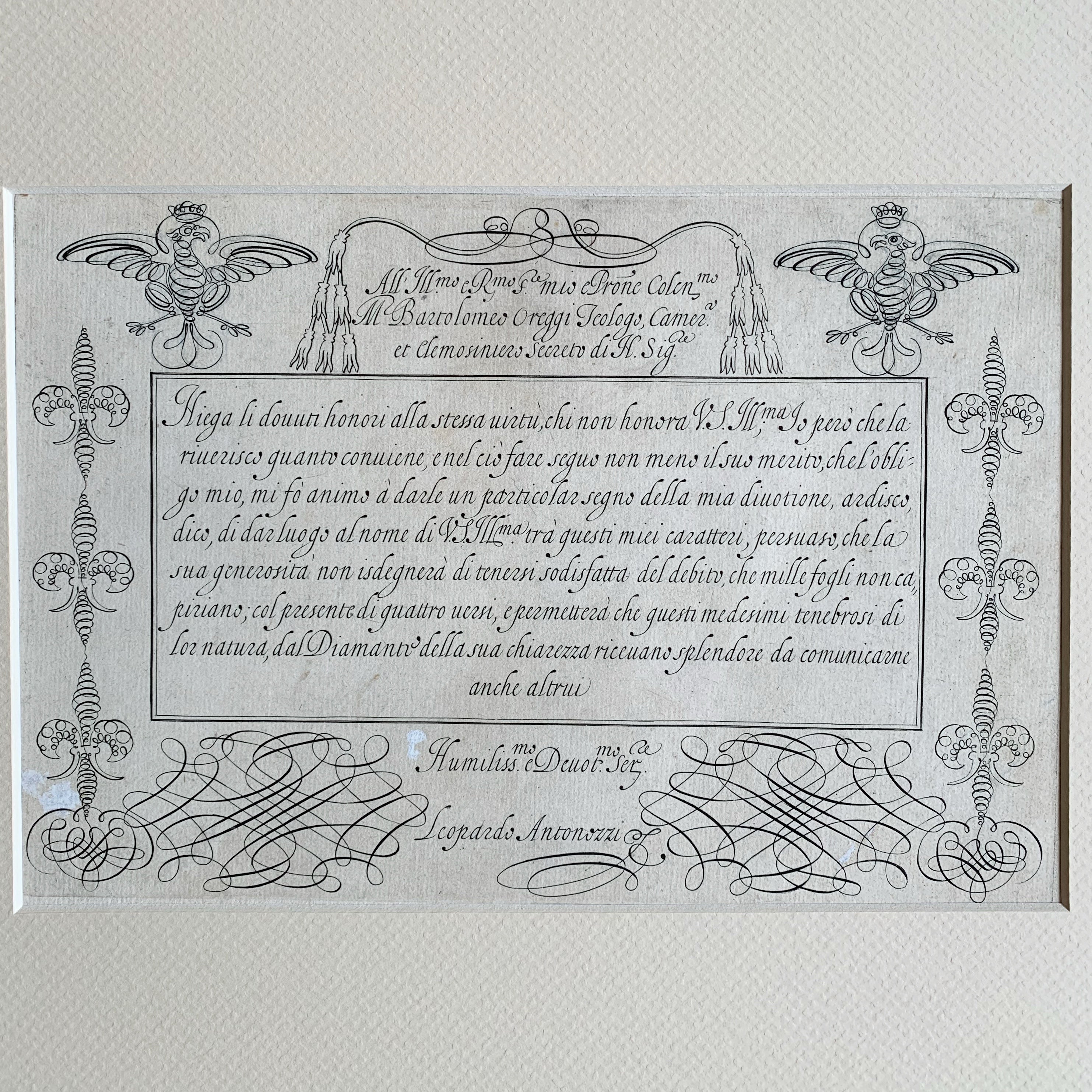 17th Century Alphabets and Calligraphy Matted 14 – Prints Charming Soho