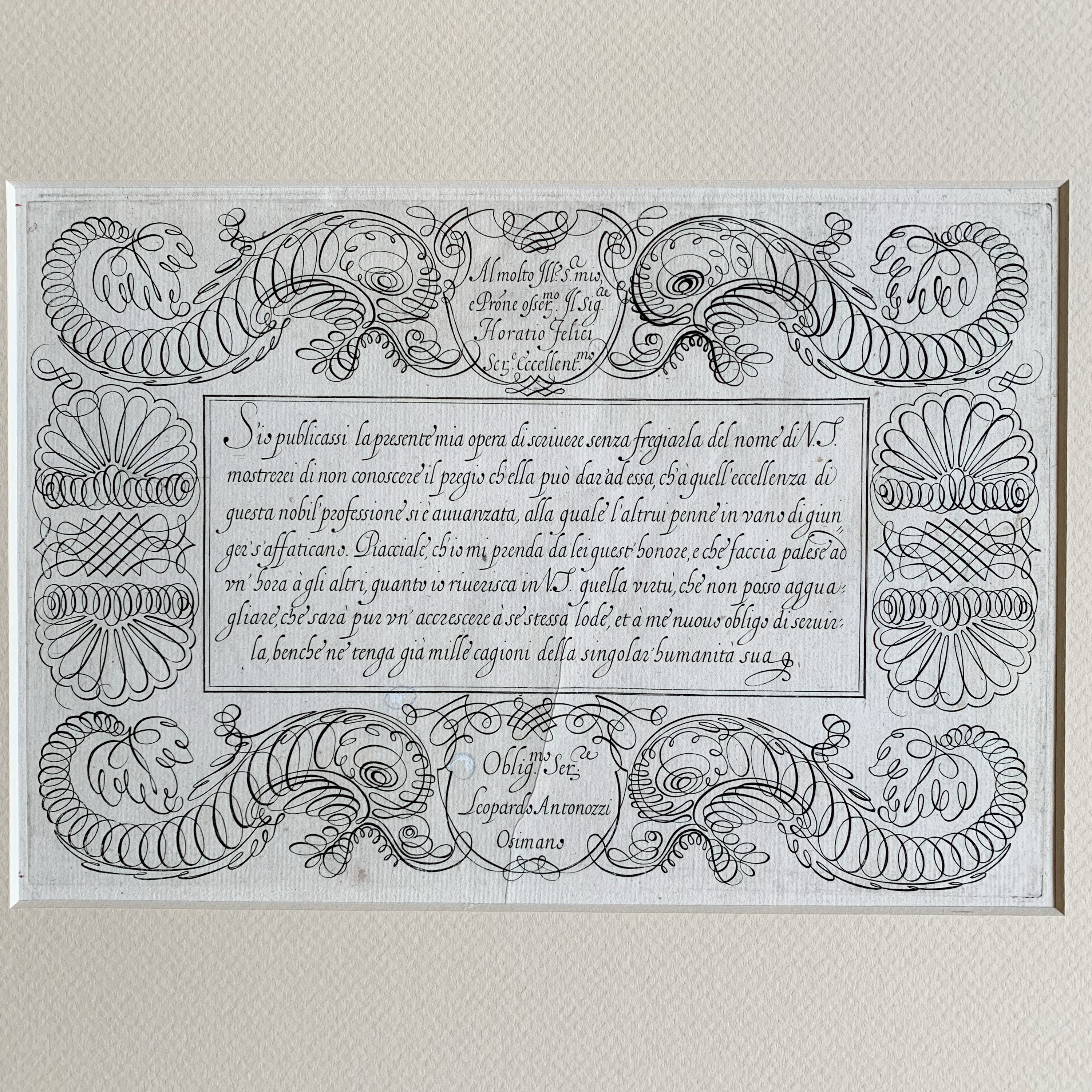 17th Century Alphabets and Calligraphy Matted 4 – Prints Charming Soho