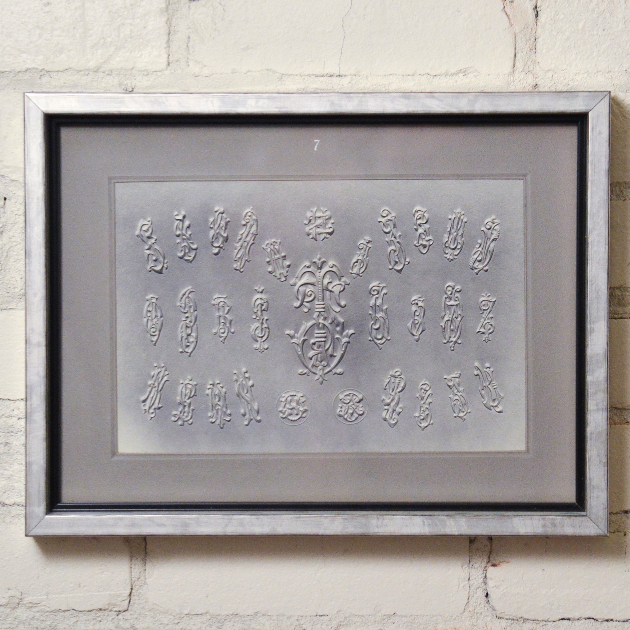 French and Imperial Russian Embossed Monograms 11 – Prints Charming Soho