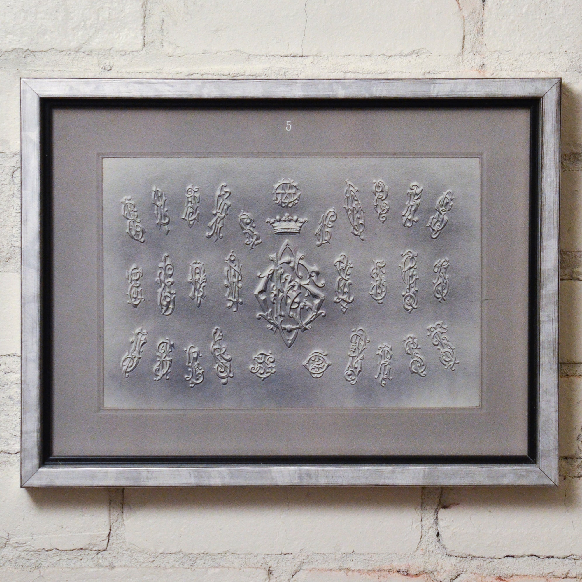 French and Imperial Russian Embossed Monograms 1 – Prints Charming Soho