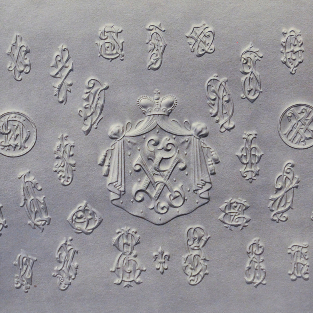 French and Imperial Russian Embossed Monograms 4 – Prints Charming Soho